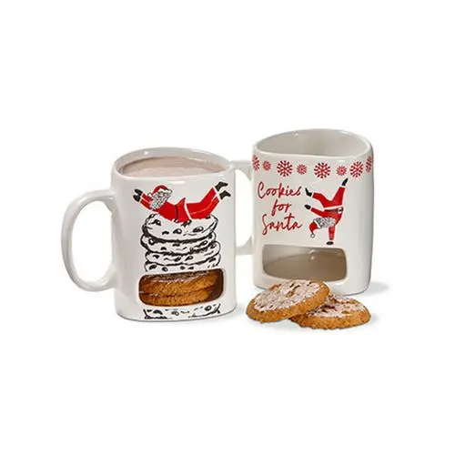TAG Christmas Cookies For Santa Mug Bone China Dishwasher Safe
