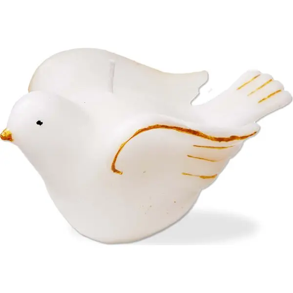 TAG Gilded Dove Sculpted Candle Christmas Novelty Wax