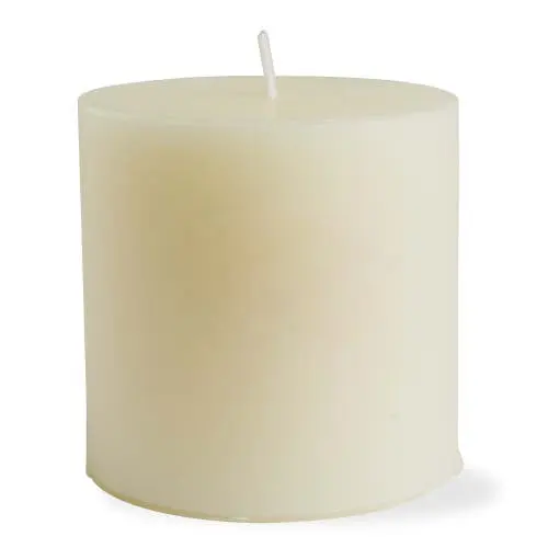 TAG Chapel Ivory Pillar Candles Unscented Drip-free Set Of 6