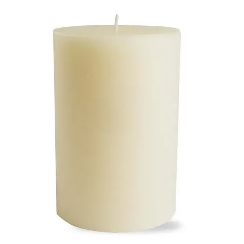 TAG Chapel Ivory Pillar Decorative Wax Candle Set Of 2 Unscented