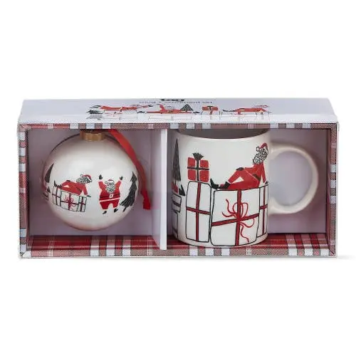 TAG Santa Mug And Ornament Set Dishwasher Safe Christmas Drinkware
