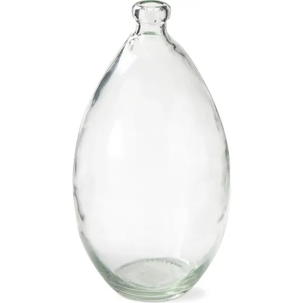 TAG Pismo Recycled Glass Wide Vase Decorative Glass - Clear
