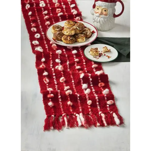 TAG Tis The Season Cotton Table Runner Perfect For Winter Decor
