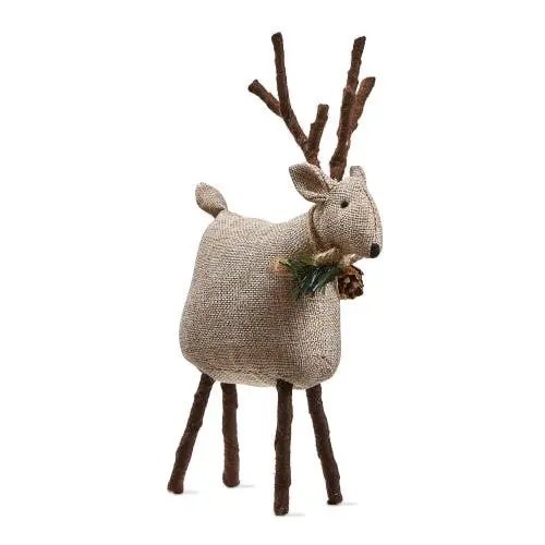 TAG Tweedie Christmas Reindeer Decorative Sculpture Holiday Decor