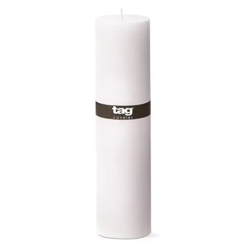 TAG Chapel Pillar Candle Unscented Long Burning Set Of 2