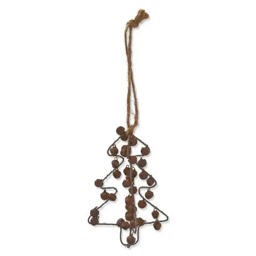TAG Iron Bell Tree Ornament For Christmas Decor Dust Clean - Brown