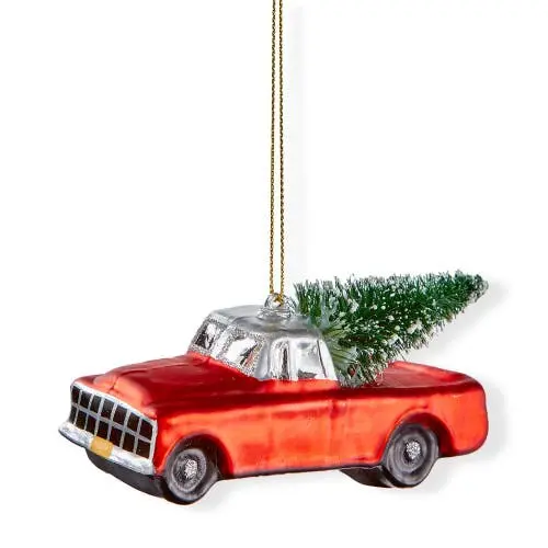 TAG Vine Car Christmas Tree Ornament Multicolor Holiday Decor - Multicolored
