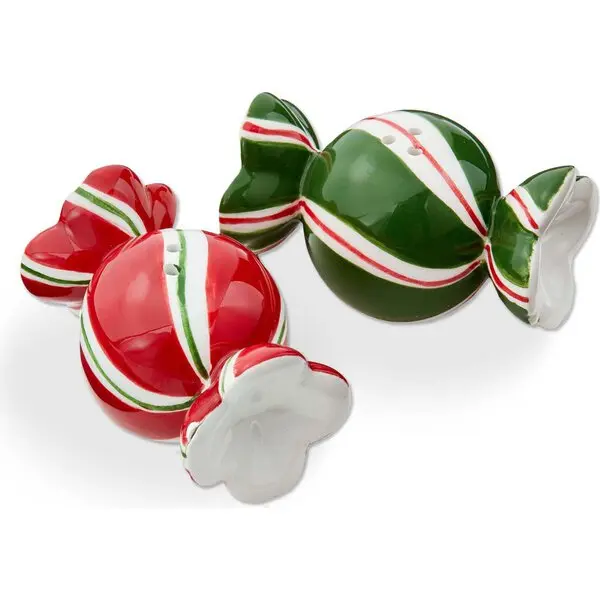 TAG Multicolor Ceramic Candy Salt And Pepper Shakers Set - Multicolored