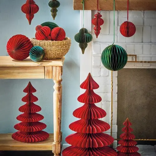 TAG Large Glimmer Paper Ball Decor For Holiday Sculptures