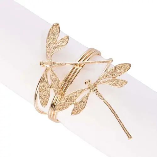 C&F HOME Dragonflies Tabletop Set Of 4 Napkin Rings