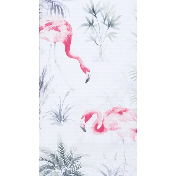 C&F HOME 27" X 18" Flamingo Kitchen And Bathroom Graphic Print Hand Towel - Pink