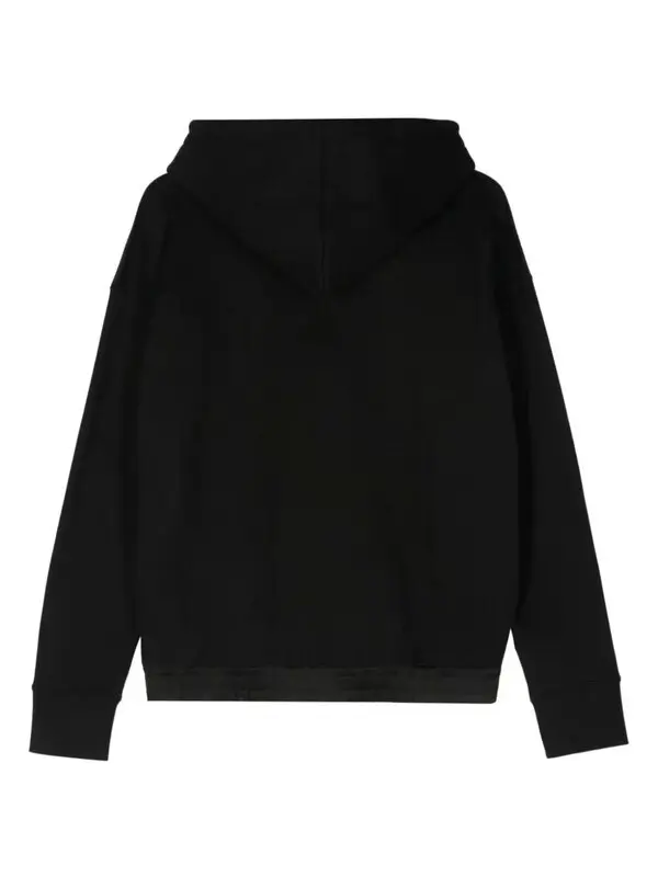 Saint Laurent Logo-embroidered Cotton Hoodie