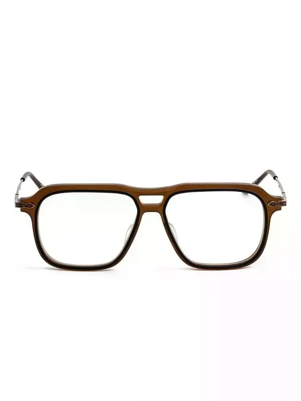 Matsuda Square Frame Eyeglasses - Brown
