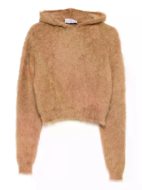 Giuseppe Di Morabito Ribbed-hem Cropped Hoodie