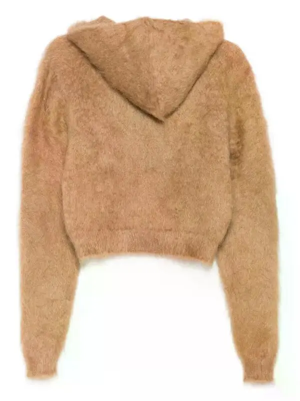 Giuseppe Di Morabito Ribbed-hem Cropped Hoodie
