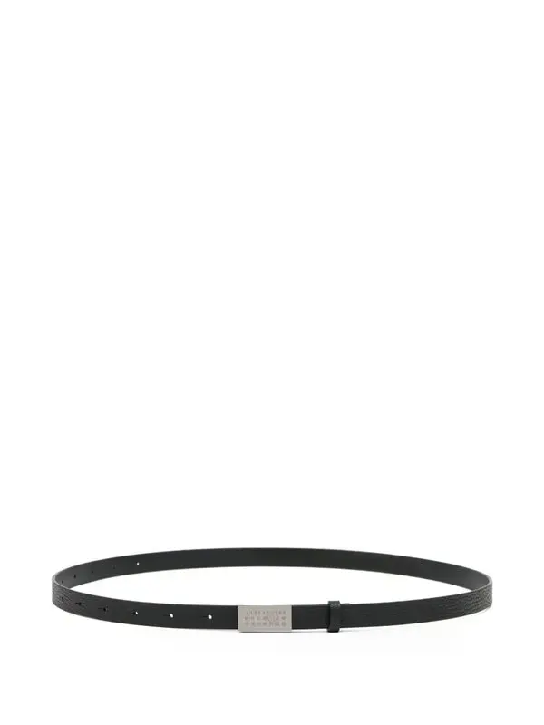 MAISON MARGIELA Numeric Plaque Belt - Black