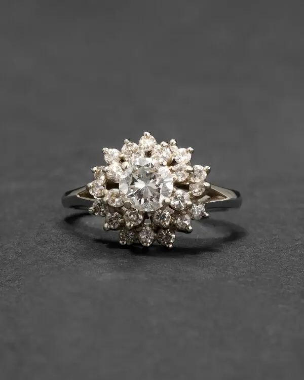 Alexis Bittar Vintage Diamond Ring - Gold