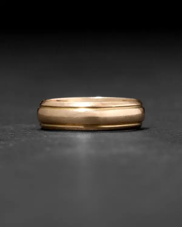 Alexis Bittar Vintage 1960s 14k Band Ring - Gold