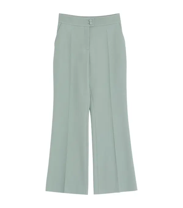 Valentino Garavani Wool Twill Flared Trousers