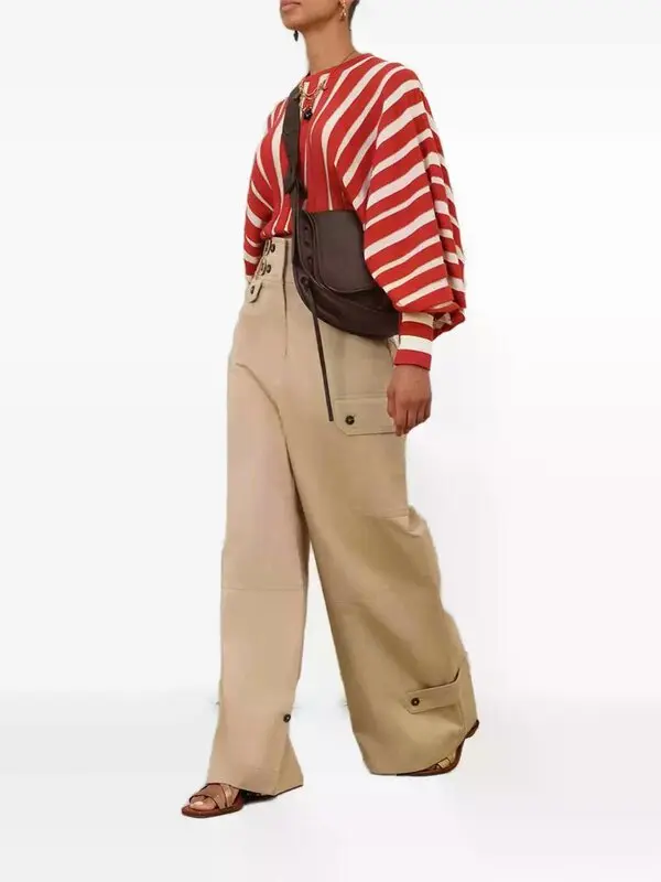 Zimmermann Striped Bow Rebellion Sweater