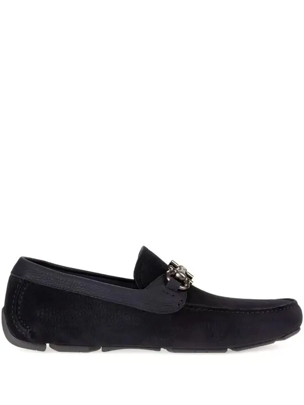 FERRAGAMO Gancini-embellishment Loafers - Blue