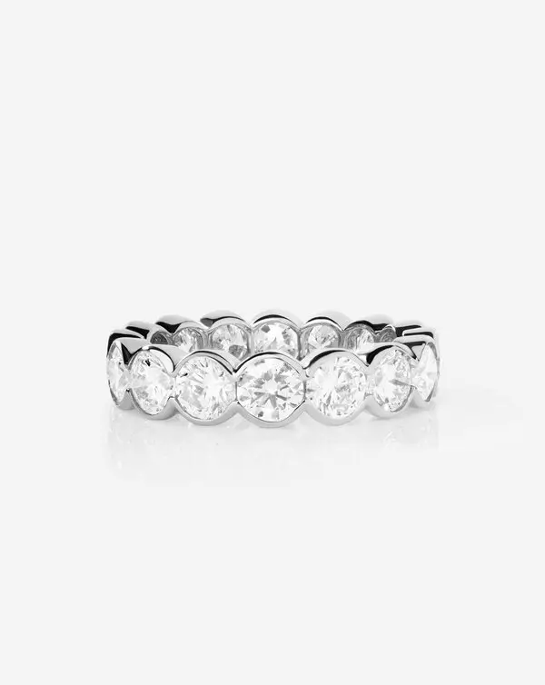 Ring Concierge The Edge Round Lab Diamond Eternity Band - Platinum