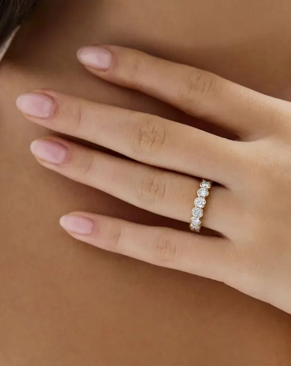 Ring Concierge Round Lab Diamond Eternity Band - Platinum