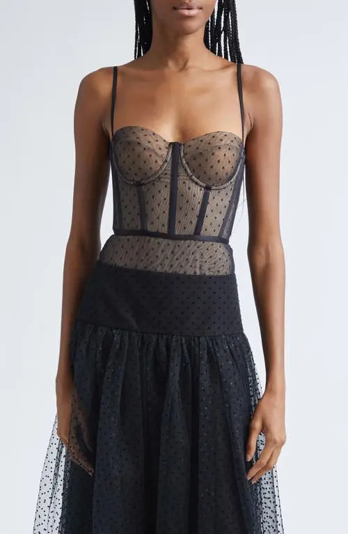 Zimmermann Dot Point D'esprit Underwire Bodysuit