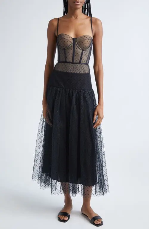 Zimmermann Dot Point D'esprit Underwire Bodysuit