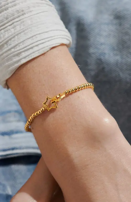 A LITTLES & CO A Little 'always My Sister' Bracelet - Metallic Gold