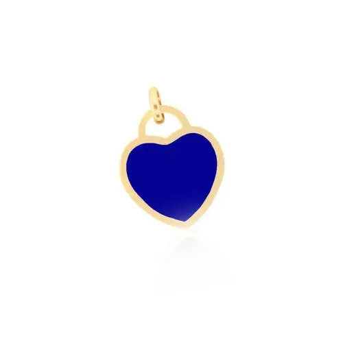 THE LOVERY FINE JEWELRY Heart Padlock Charm - Lapis