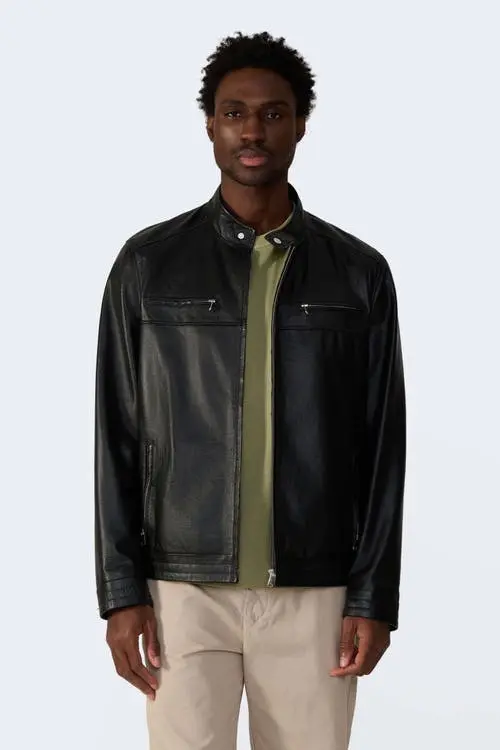FURNIQ UK Oswald Leather Jacket