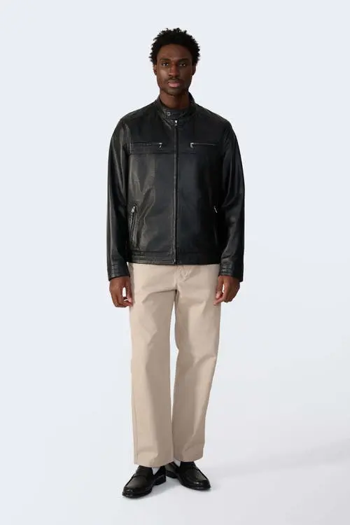 FURNIQ UK Oswald Leather Jacket