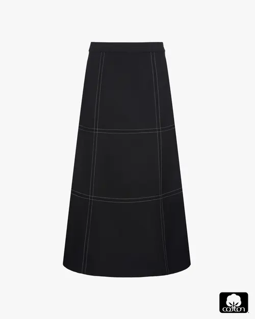 WeWoreWhat A-line Contrast Stitch Skirt