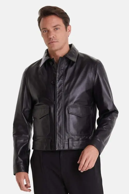FURNIQ UK Hugo Leather Jacket