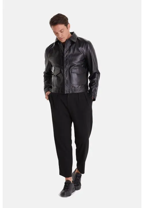 FURNIQ UK Hugo Leather Jacket