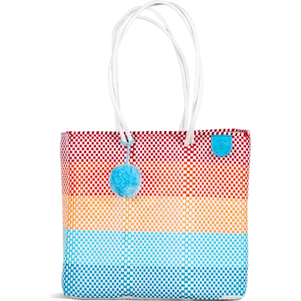 TIN MARIN Woven Tote - Blue