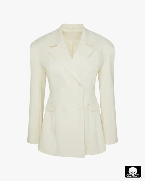 WeWoreWhat Double-breasted Cinched Waist Blazer