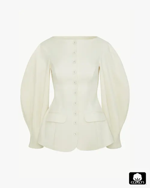 WeWoreWhat Cocoon Sleeve Peplum Blazer