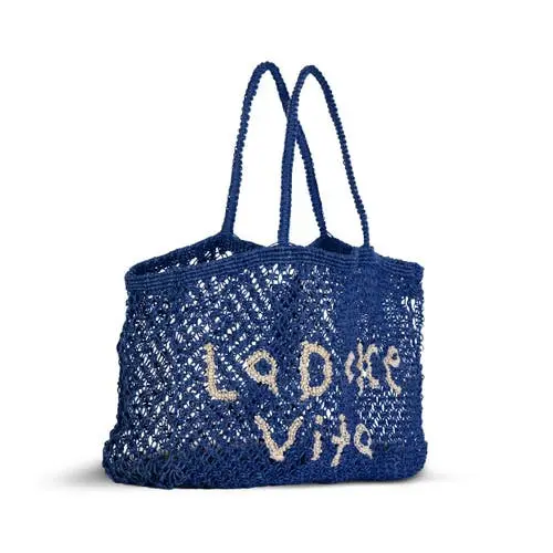 TIN MARIN La Dolce Vita Woven Jute Tote
