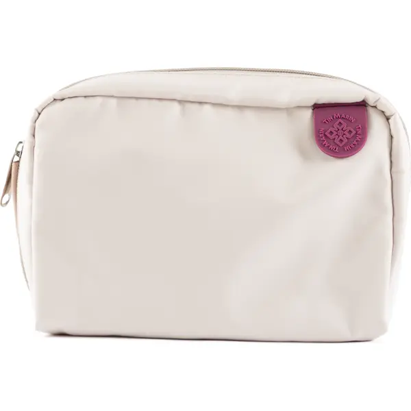 TIN MARIN Checs Nylon Pouch - Beige