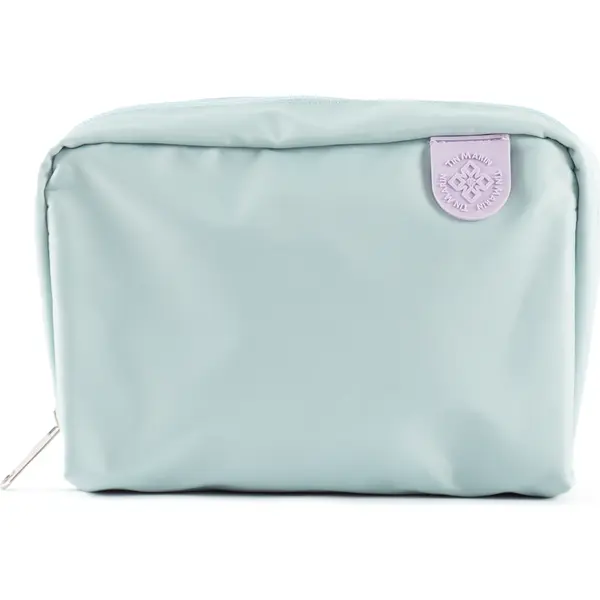 TIN MARIN Checs Nylon Pouch - Light Blue