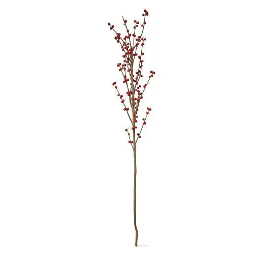 TAG Berry Branch Artificial Stems Indoor Botanicals Decor - Red