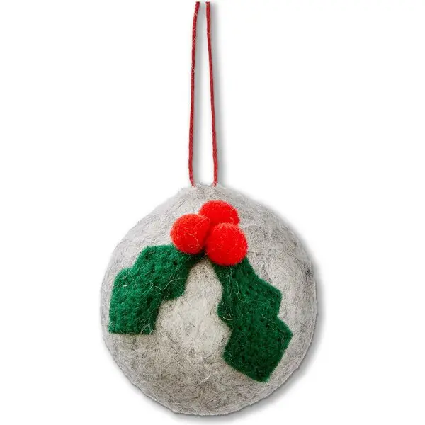 TAG Holly Icon Felt Ornament Multicolor Christmas Decoration - Multicolored