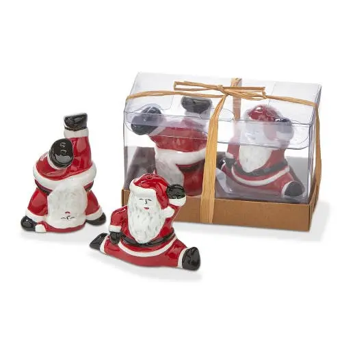 TAG Dancing Santa Salt And Pepper Shakers Christmas Decor