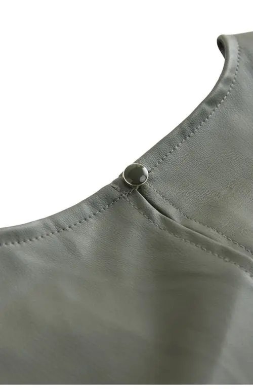 NEXT Coated Boxy T-shirt - Green