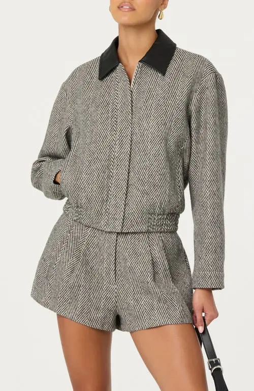 Astr The Label Nelly Herringbone Jacket