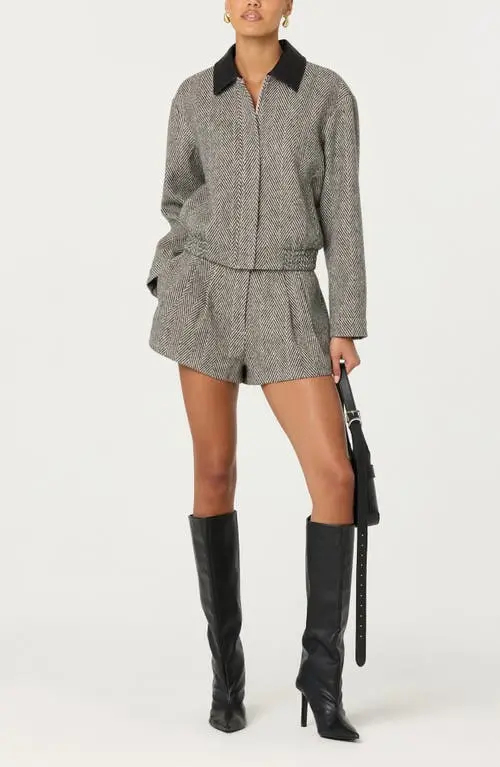 Astr The Label Nelly Herringbone Jacket