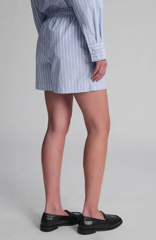 MAVI Striped Cotton Drawstring Shorts