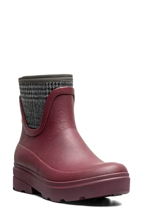 Bogs Hazel Waterproof Chelsea Boots - Dark Cherry